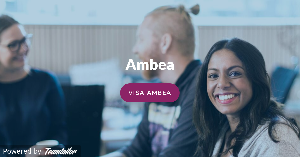 En unik karriär - Ambea