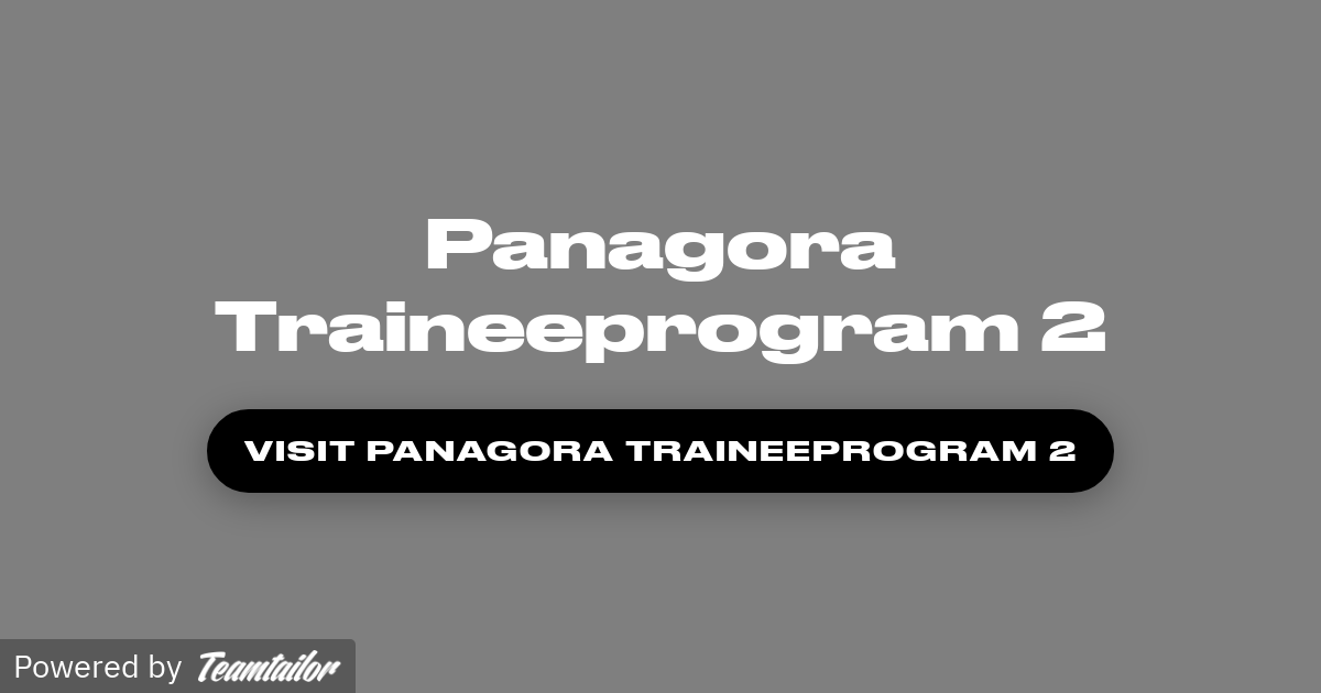 Panagora Internship - Panagora
