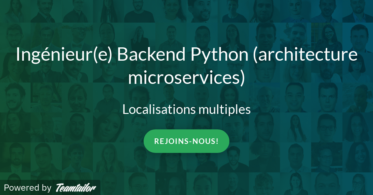 Ingénieur(e) Backend Python (architecture microservices) - Ateme
