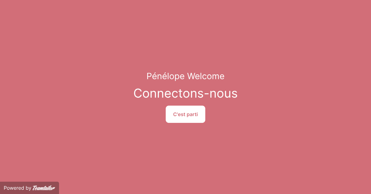 Pénélope Welcome – Connect