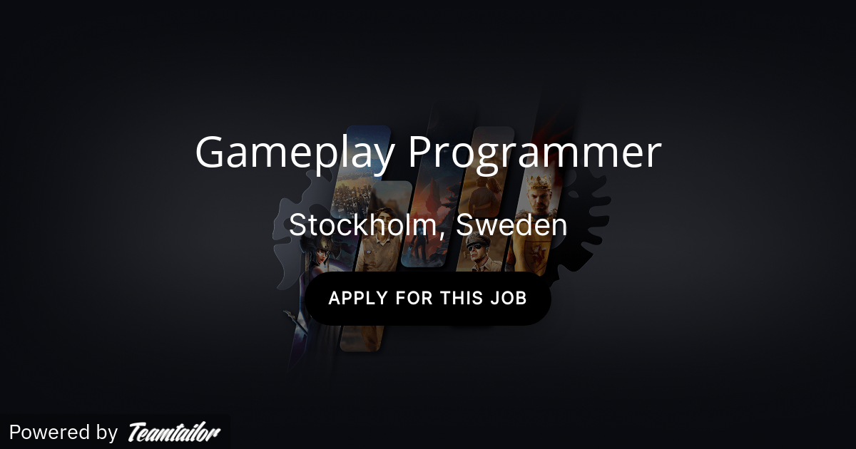 Gameplay Programmer - Paradox Interactive