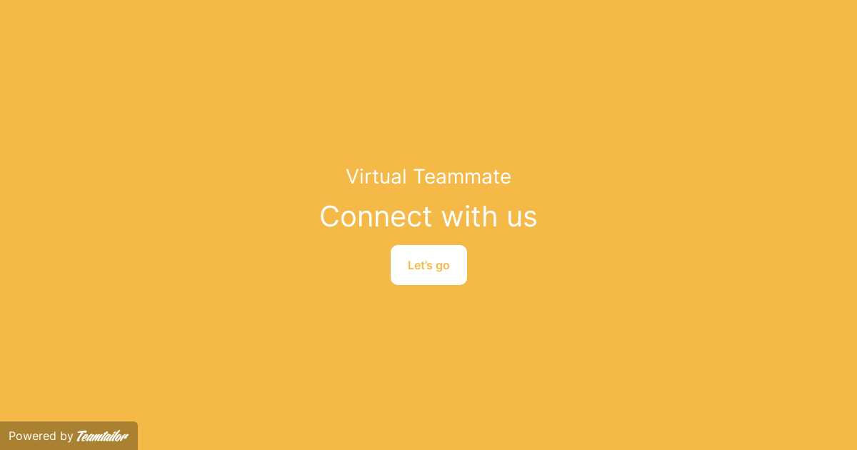 Virtual Teammate – Connect