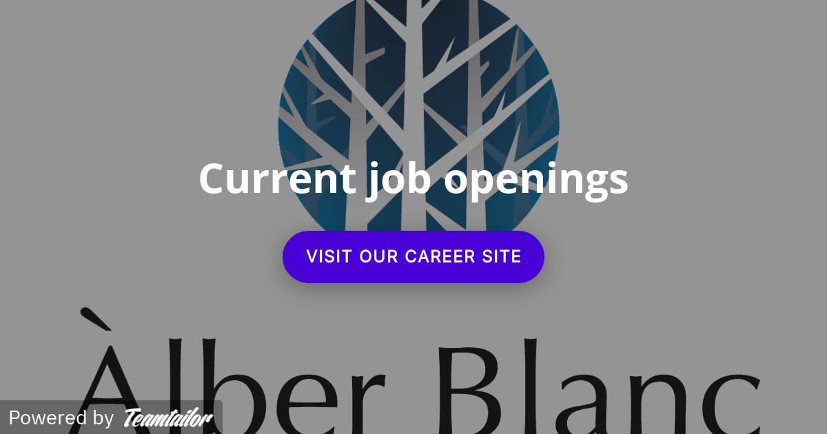 Current job openings - Àlber Blanc Capital