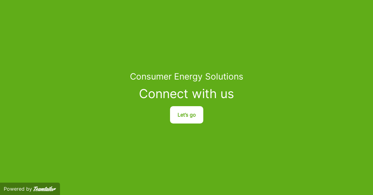 Consumer Energy Solutions – Connect