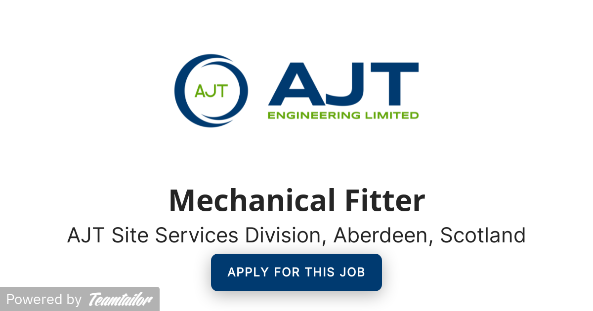 Mechanical Fitter - AJT Engineering