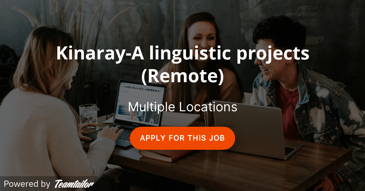 Kinaray-A linguistic projects (Remote) - Sigma Group