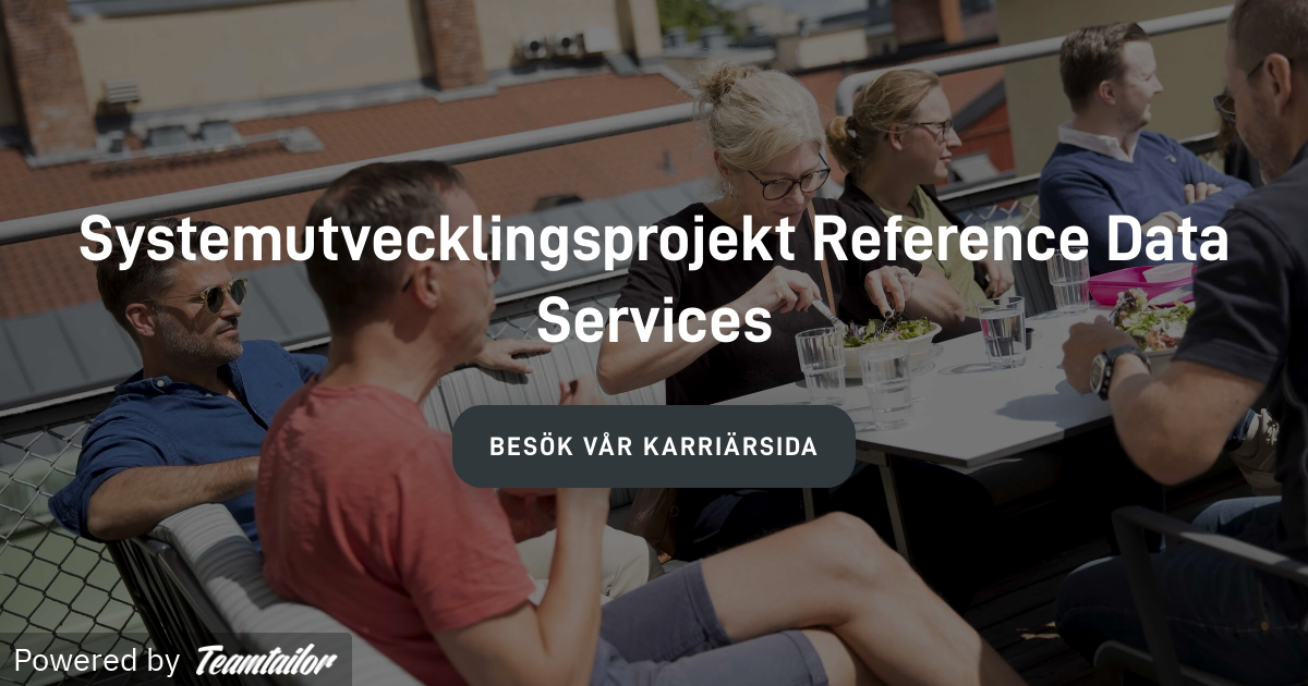 Systemutvecklingsprojekt Reference Data Services - CAB Group