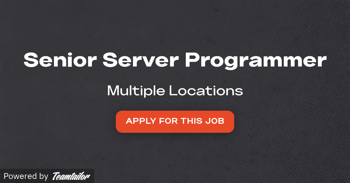 Senior Server Programmer - Red Rover Interactive