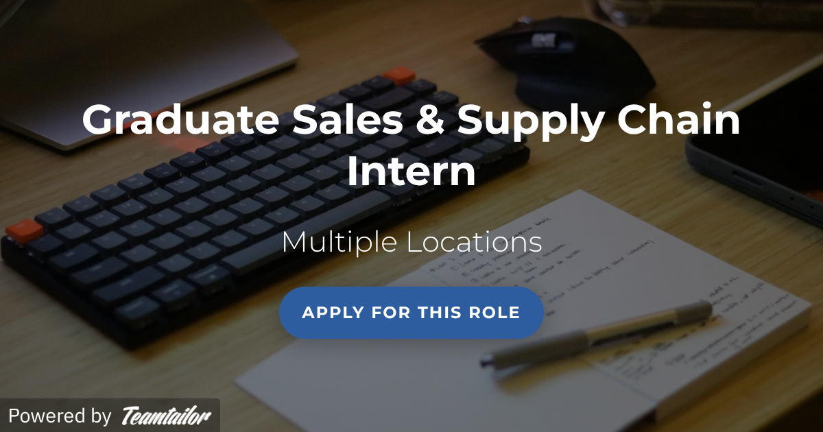 Graduate Sales & Supply Chain Intern - THE/STUDIO