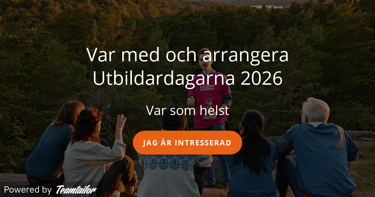 Var med och arrangera Utbildardagarna 2026 - Scouterna