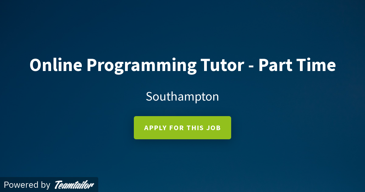 Online Programming Tutor - Part Time - FindTutors