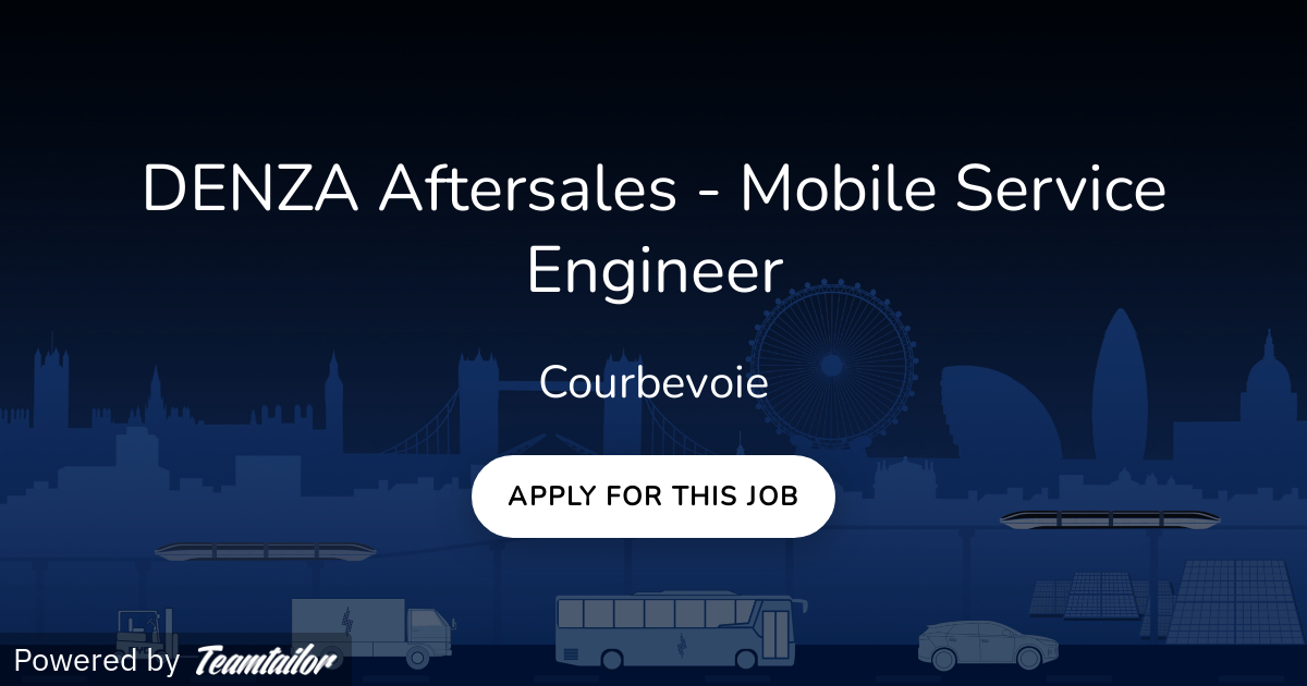 DENZA Aftersales - Mobile Service Engineer - BYD Europe