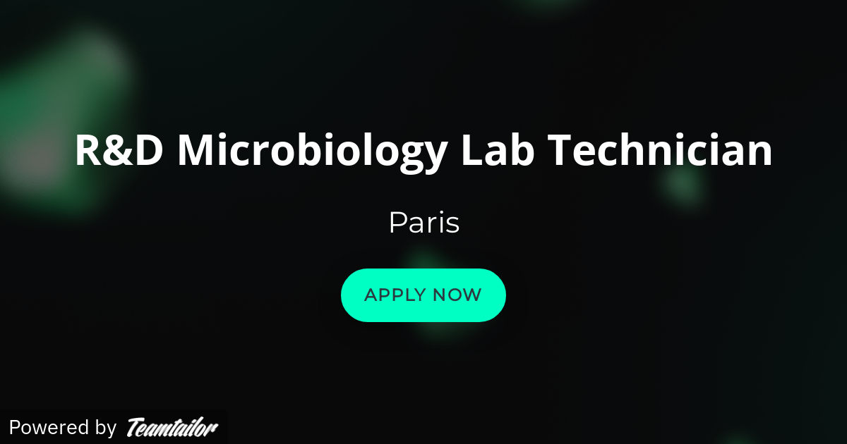 R&D Microbiology Lab Technician - Spore.Bio