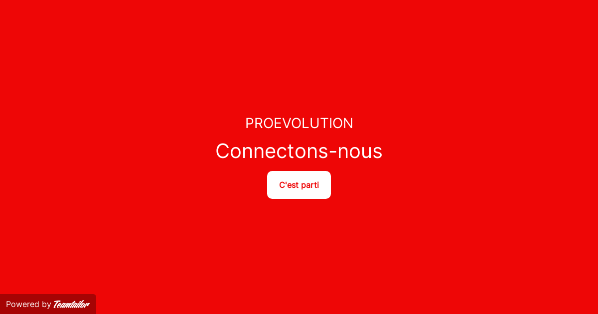 PROEVOLUTION – Connect