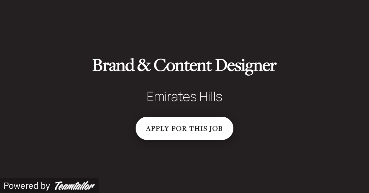 Brand & Content Designer - The Food & Beverage Group