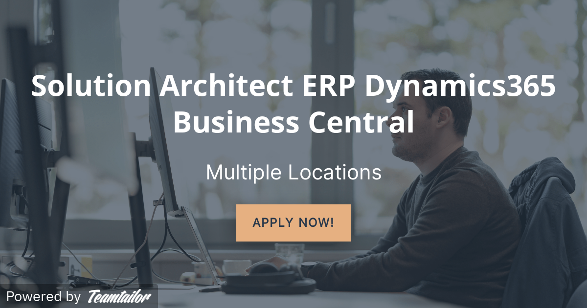 Solution Architect ERP Dynamics365 Business Central - NORRIQ