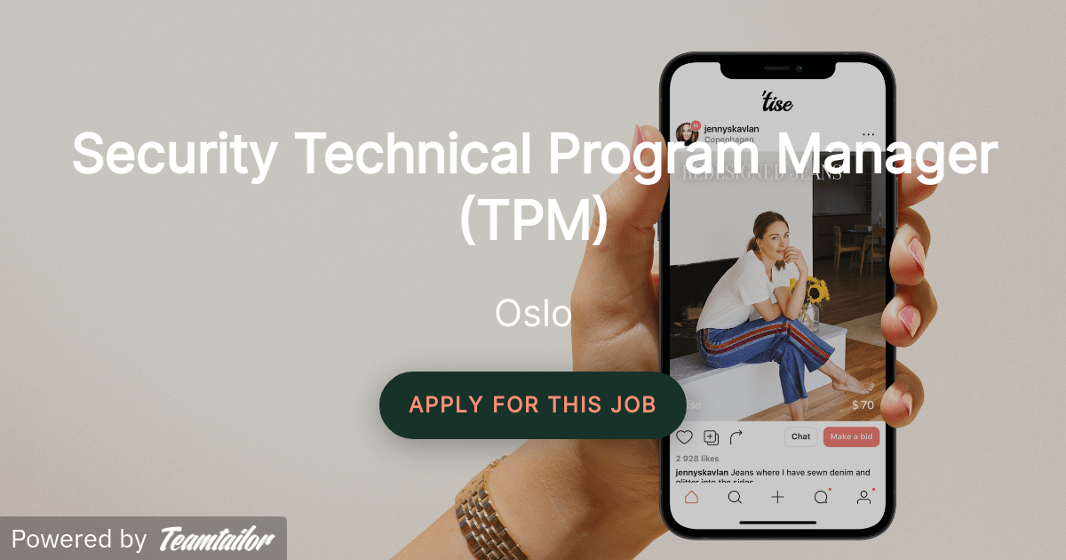 Security Technical Program Manager (TPM) - Tise