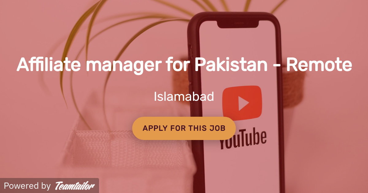 Affiliate manager for Pakistan - Remote - Multiverse