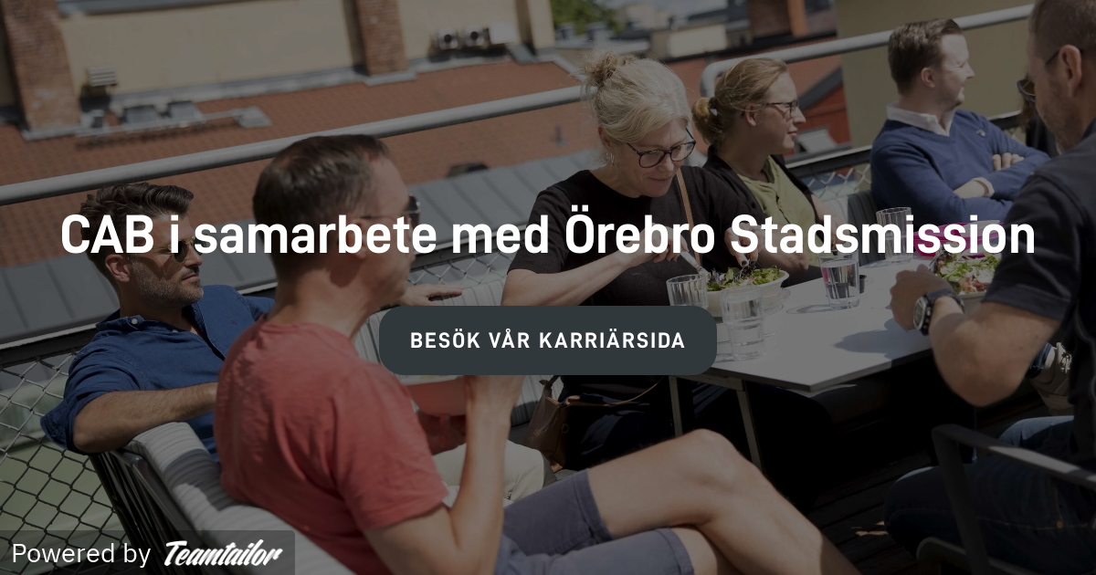 CAB i samarbete med Örebro Stadsmission - CAB Group