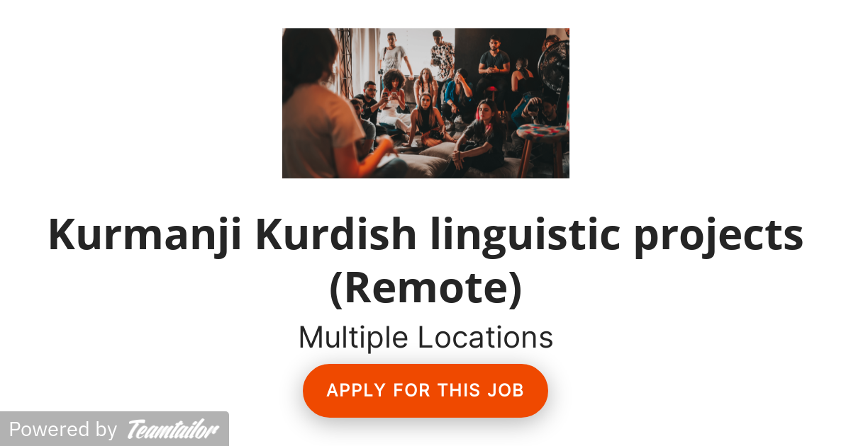 Kurmanji Kurdish linguistic projects (Remote) - Sigma Group