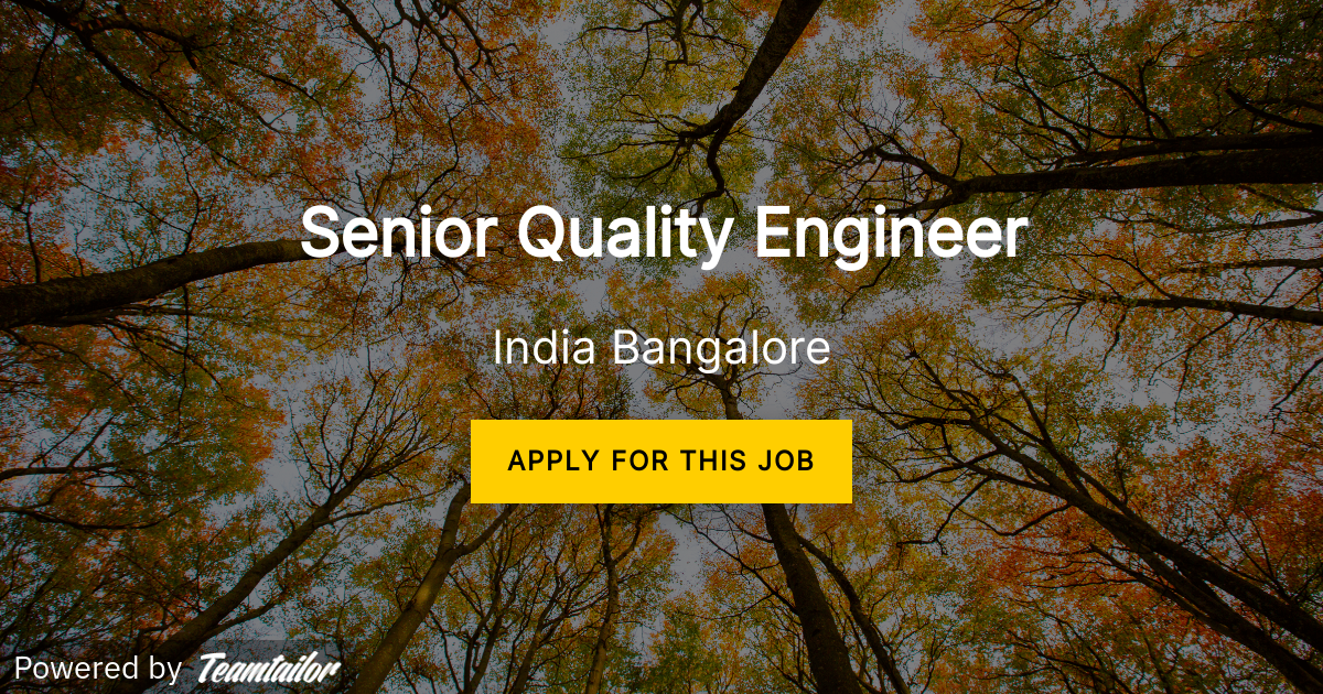 Senior Quality Engineer - Clinisys