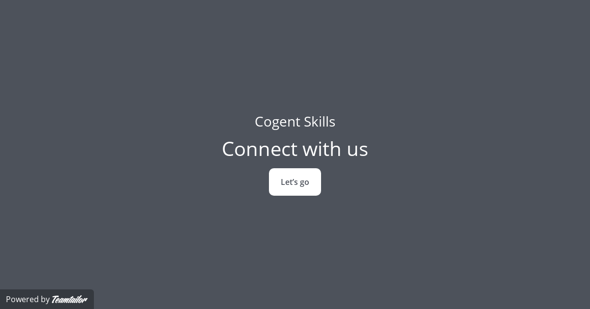 Cogent Skills – Connect