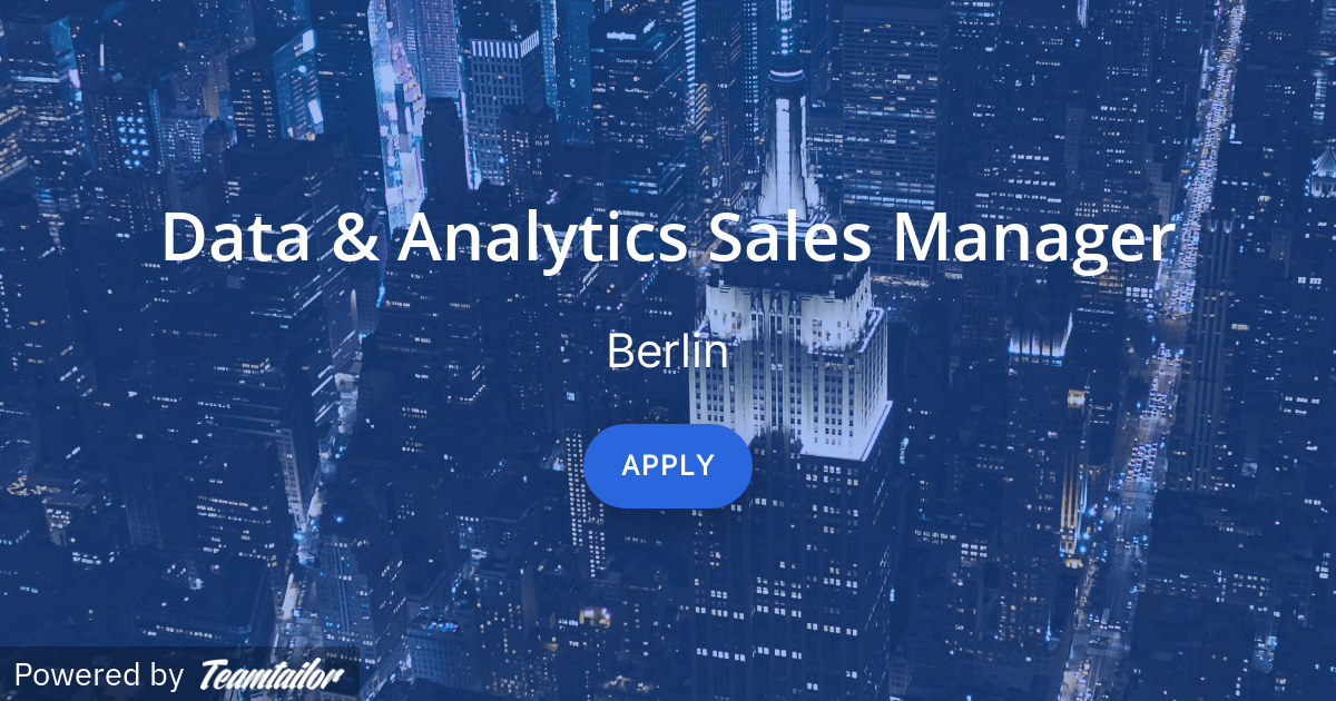 Data & Analytics Sales Manager - SDG Group