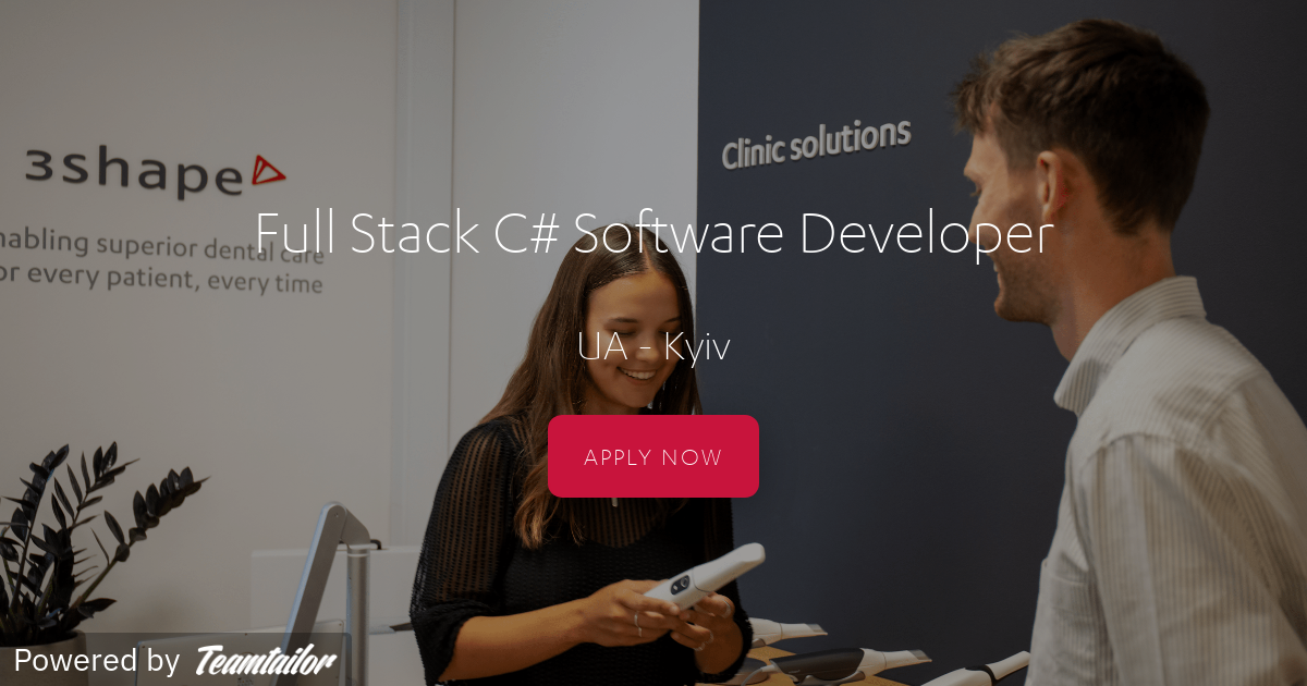 Full Stack C# Software Developer - 3Shape