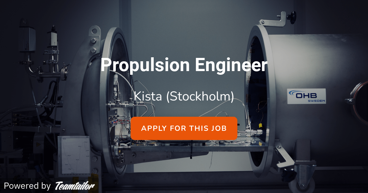 Propulsion Engineer - OHB Sweden