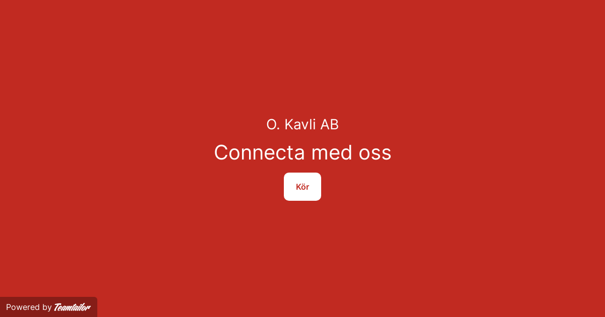 O. Kavli AB – Connect