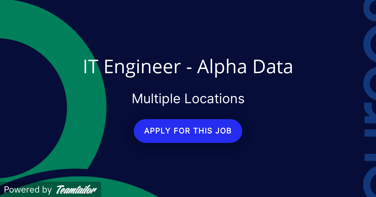 IT Engineer - Alpha Data - Qureos Inc
