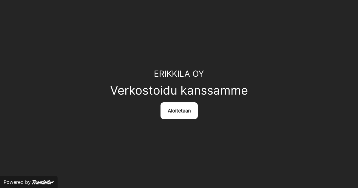 ERIKKILA OY – Connect