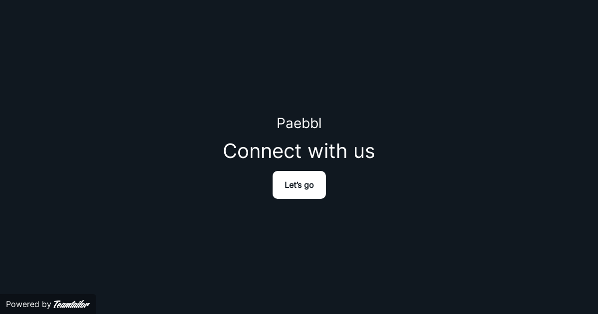 Paebbl – Connect