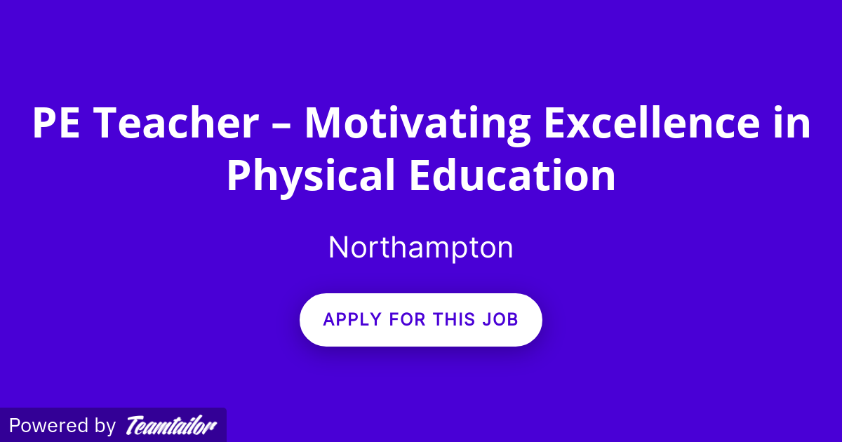 PE Teacher – Motivating Excellence in Physical Education - Perham ...