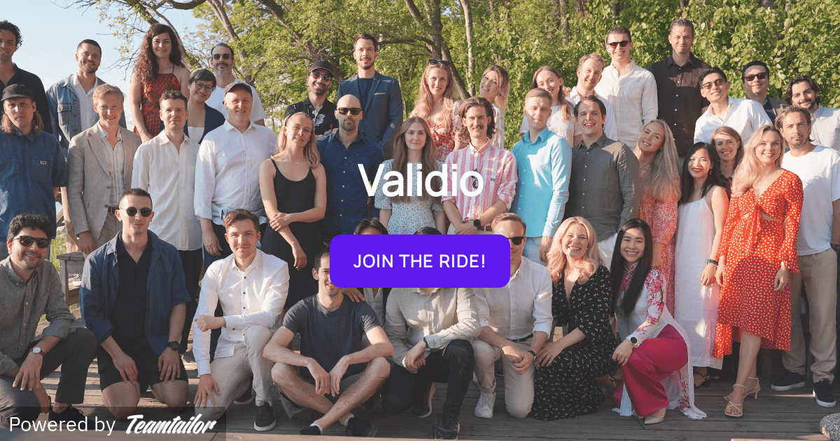 Welcome to our career site - Validio