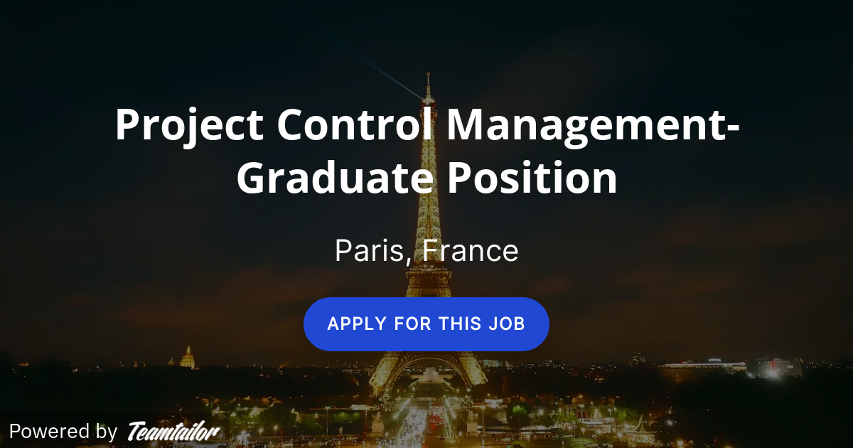 Project Control Management- Graduate Position - Huawei Europe