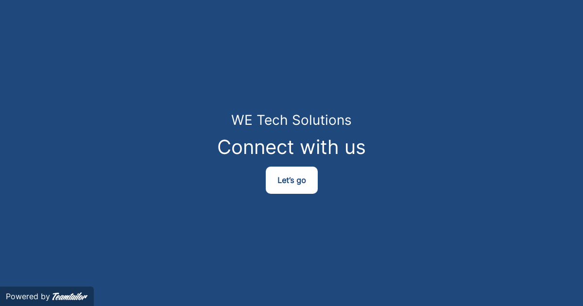 WE Tech Solutions – Connect