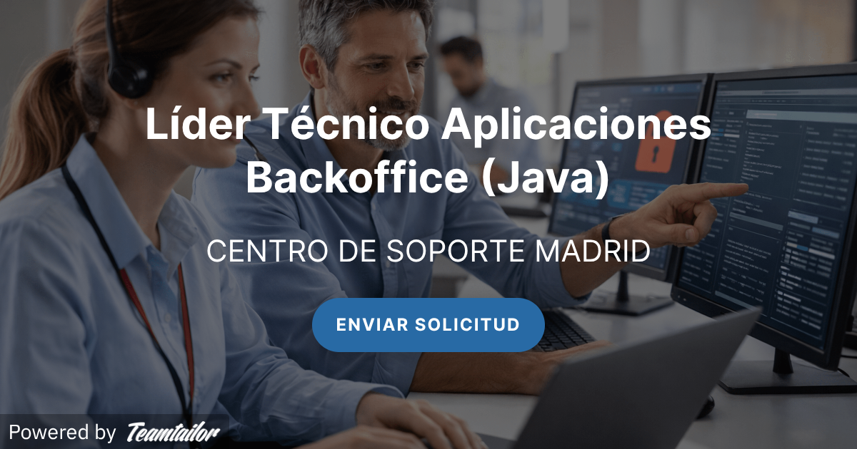 Líder Técnico Aplicaciones Backoffice (Java) - Alsea Europa