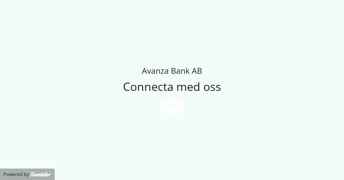 Avanza Bank AB – Connect