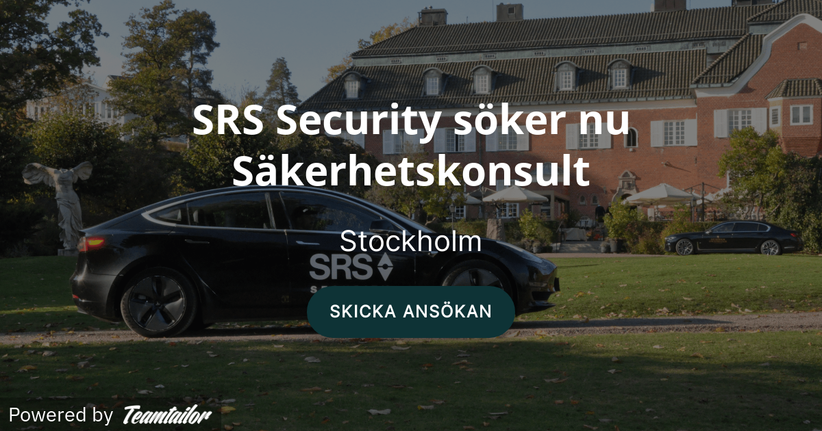 SRS Security söker nu Säkerhetskonsult - SRS Group