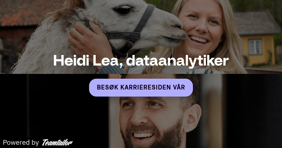 Heidi Lea, dataanalytiker - TV 2