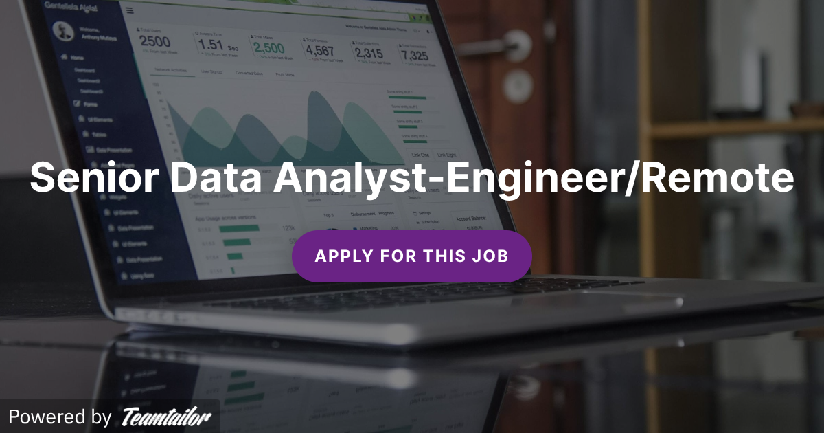 Senior Data Analyst-Engineer/Remote - Talent Hub