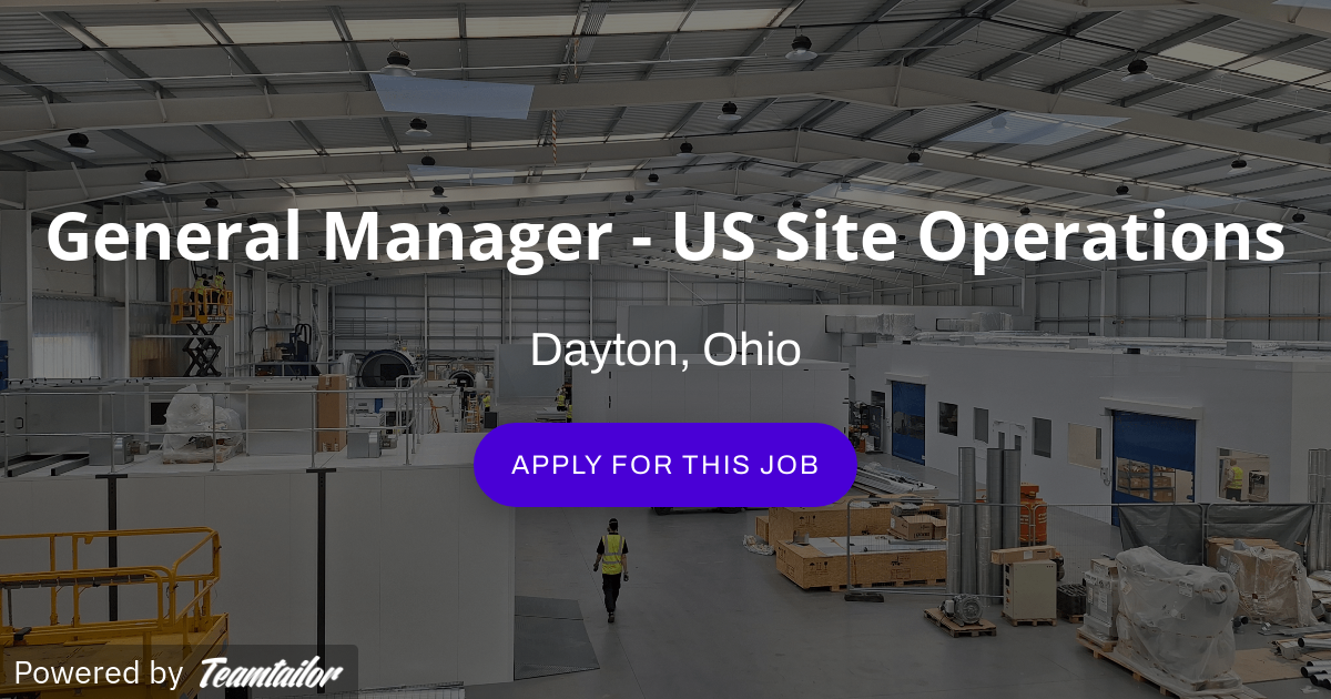 General Manager - US Site Operations - iCOMAT