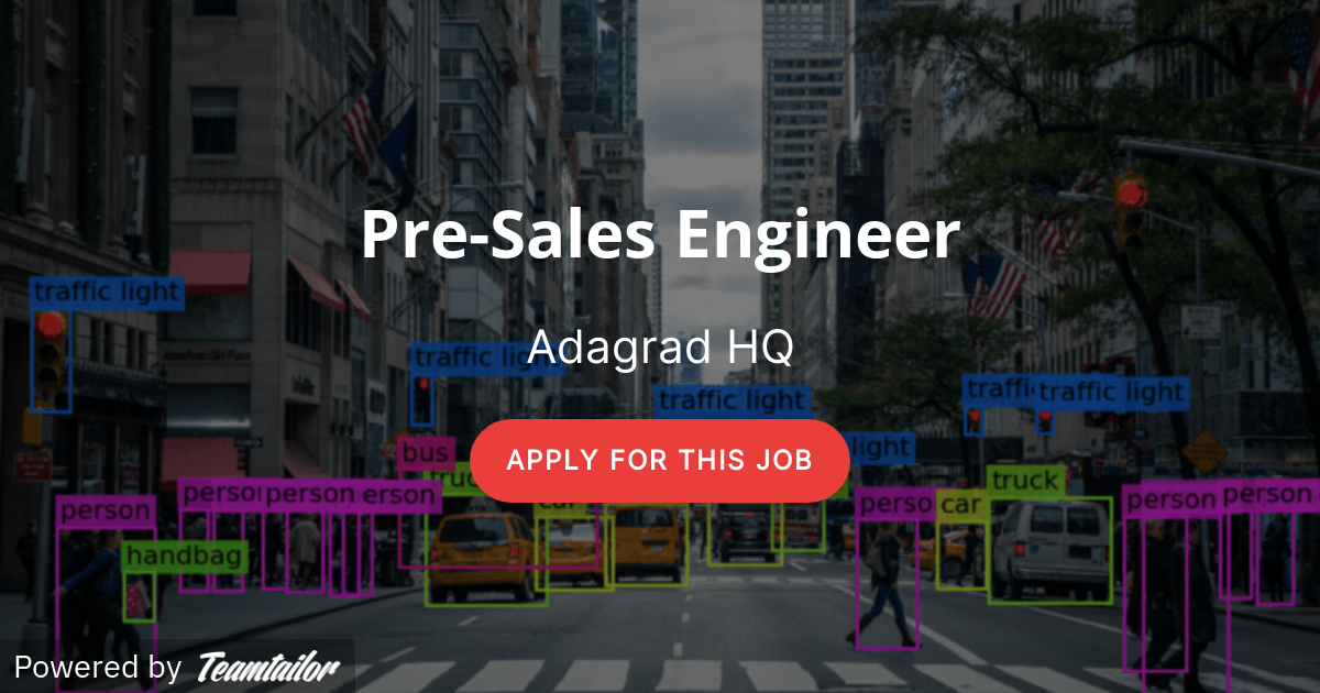 Pre-Sales Engineer - Adagrad AI