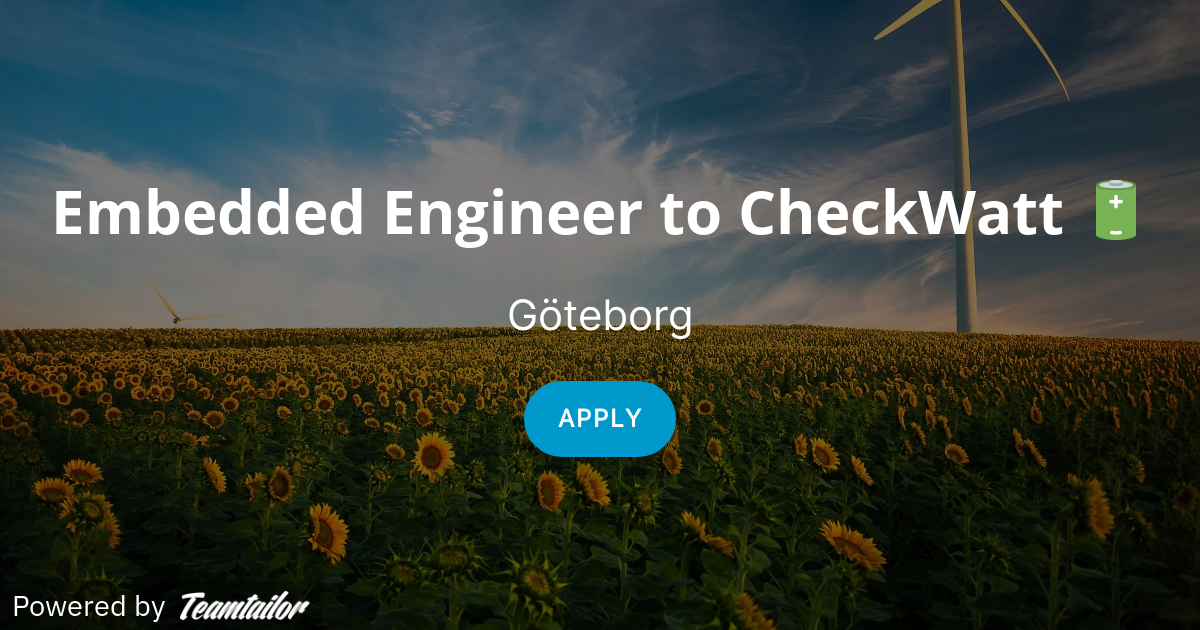 Embedded Engineer to CheckWatt 🔋 - CheckWatt 🔋