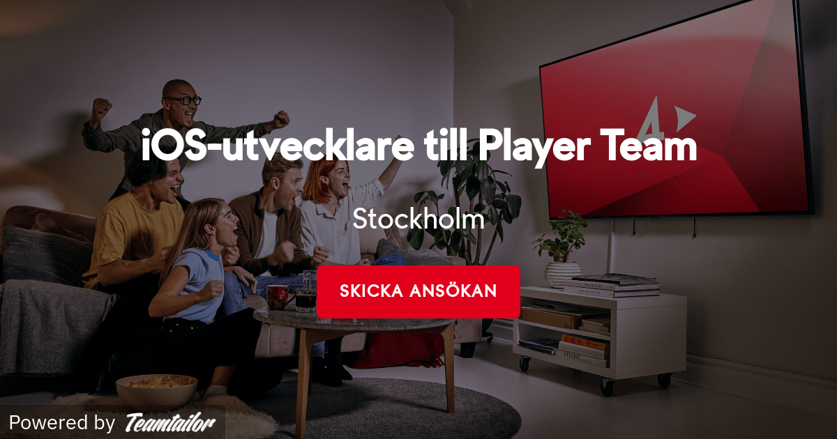 iOS-utvecklare till Player Team - TV4