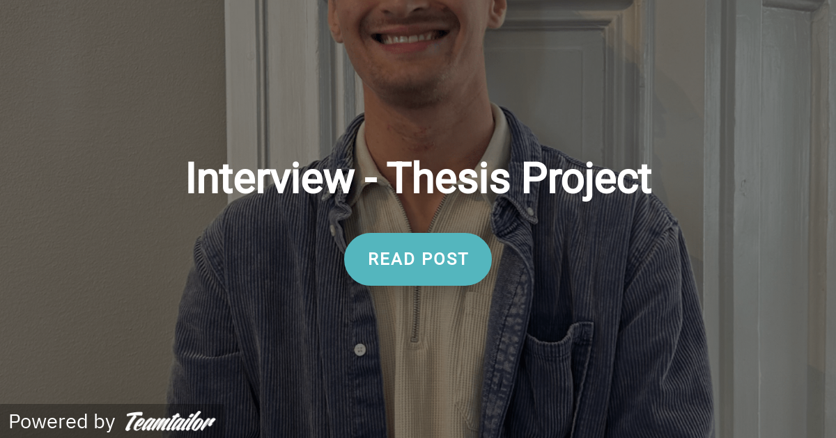 Interview with Elliot Martin - Thesis Project at Younium - Posts - Younium