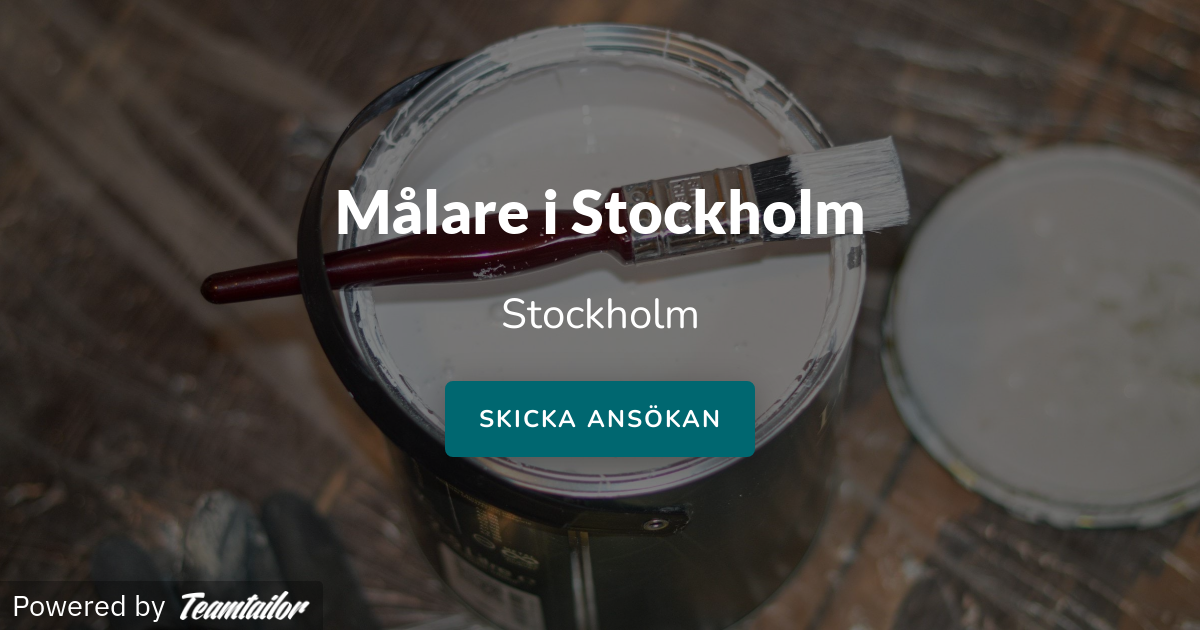 Målare i Stockholm - Submit Bemanning