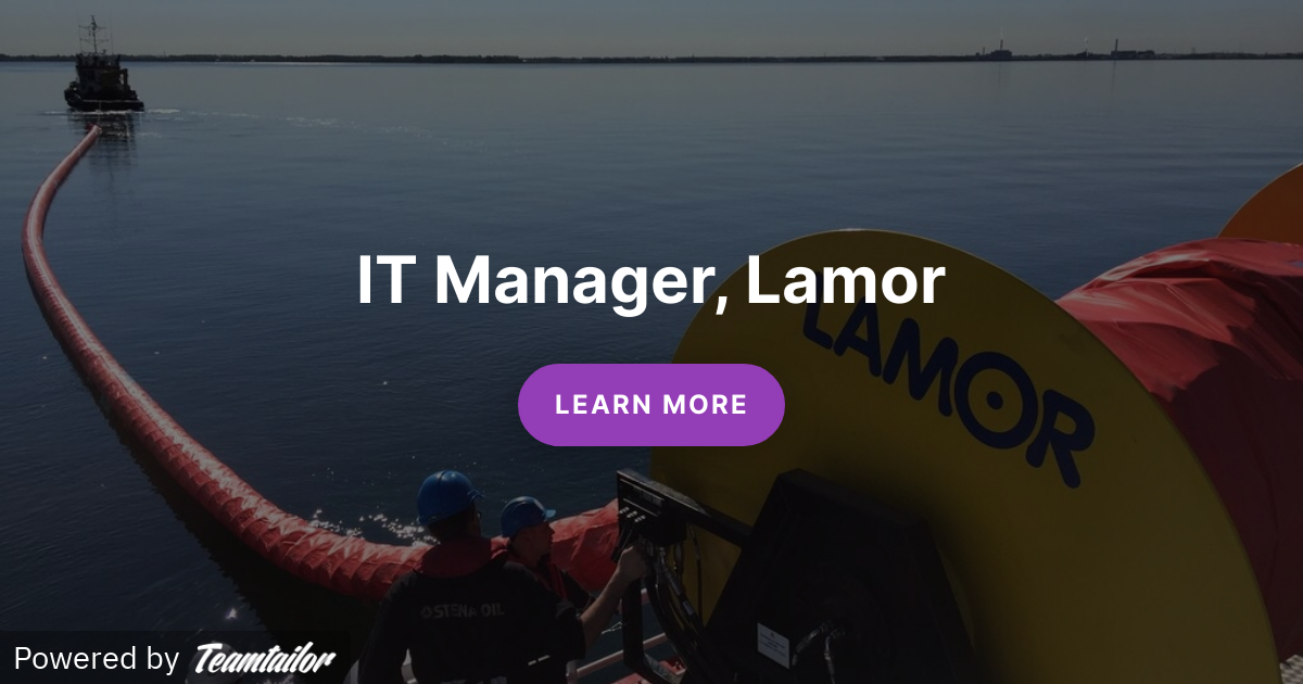 IT Manager, Lamor - Choice Talents and Brands