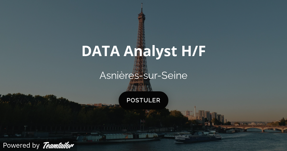 DATA Analyst H/F - Smile Group